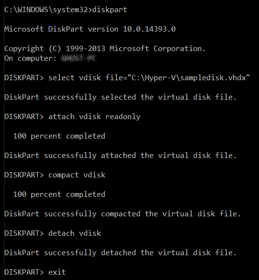 How to Compact a Virtual Disk (.vhdx) | Alaska Computer Guy